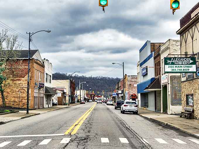 Main Street charm in Weirton, where brick buildings tell stories and affordable homes await just around the corner.