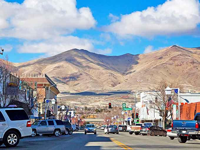 Downtown Winnemucca welcomes you with its classic western charm, framed by those majestic desert mountains that seem to touch the sky.