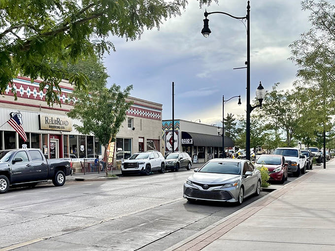 Standing on this famous corner feels like stepping into an Eagles song come to life.
