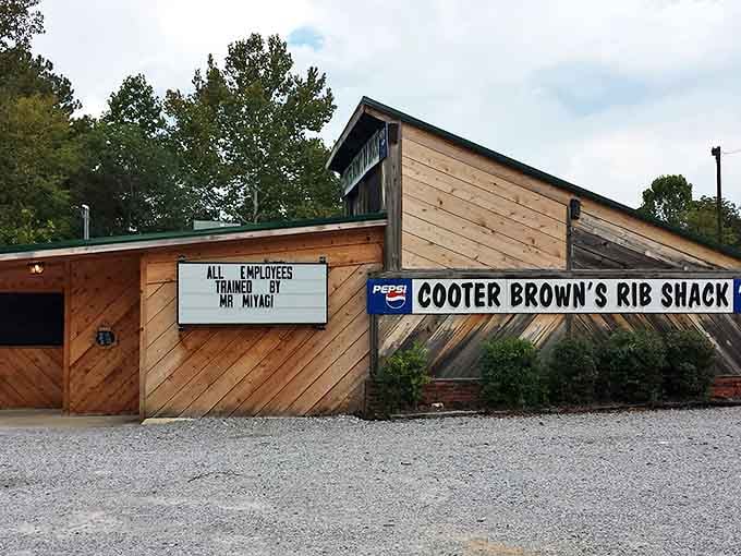 When the sign says "All employees trained by Mr. Miyagi," you know they take their craft seriously here.