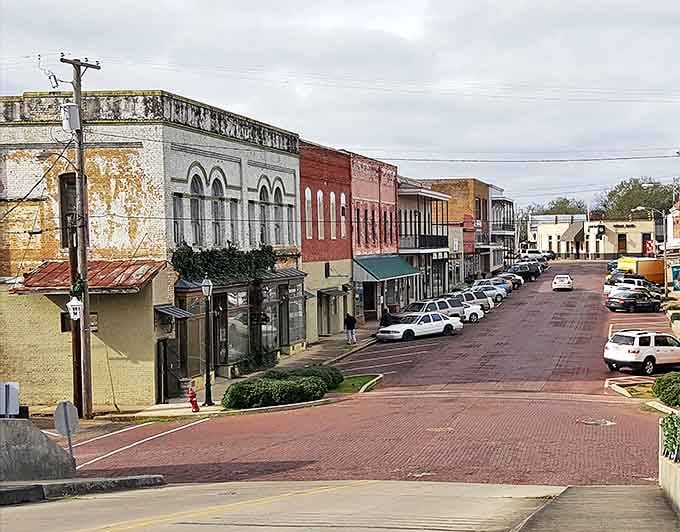 Historic brick buildings line Hazlehurst's streets, telling stories of Mississippi's past with every weathered facade.