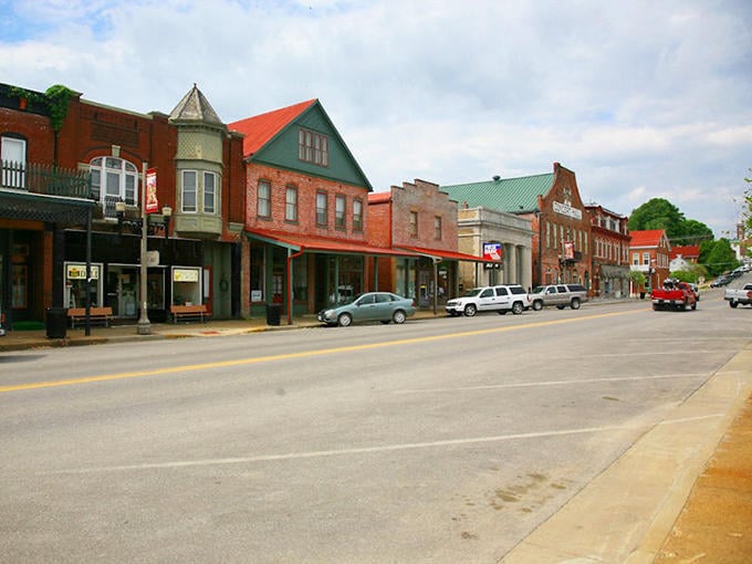 Main Street charm at its finest! Hermann's historic storefronts transport you to a simpler time when shopping meant conversations with neighbors.