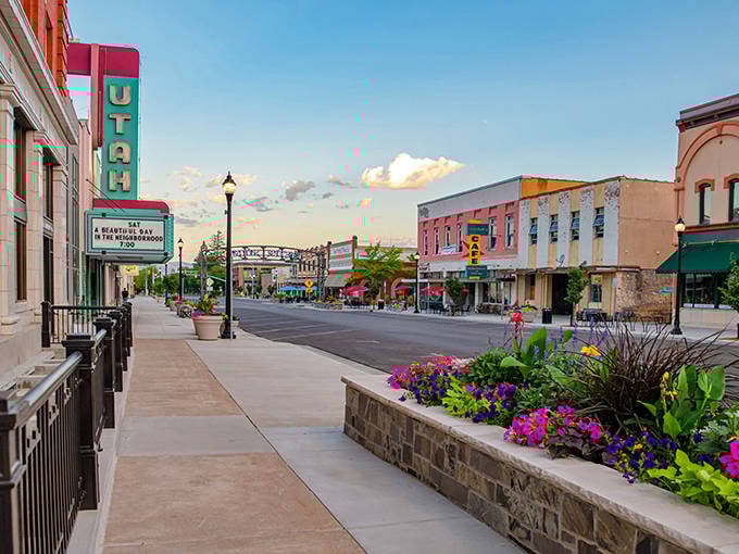 Downtown Logan's historic theater marquee glows with small-town promise &ndash; where every show feels like it was put on just for you.