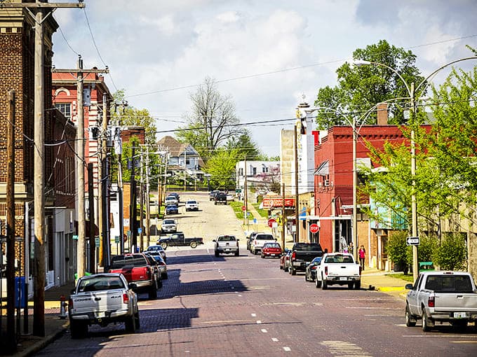 Brick-paved streets and classic storefronts give Poplar Bluff's downtown the kind of charm that money can't buy but Social Security can afford.