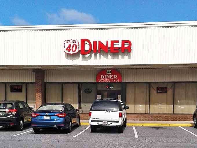 The classic roadside appeal of Route 40 Diner stands as a beacon for hungry souls seeking refuge from chain restaurant mediocrity.