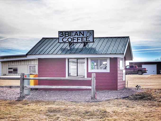 At 3Bean Coffee, this tiny pink powerhouse proves great things come in small packages, serving up community spirit alongside locally roasted brews.