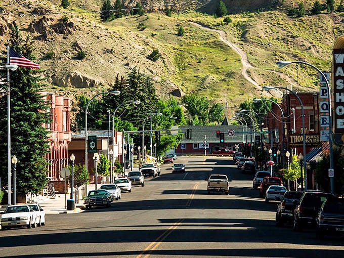 Downtown Anaconda welcomes you with classic Western architecture and mountains that seem to say, "Yes, this view comes standard with every visit."