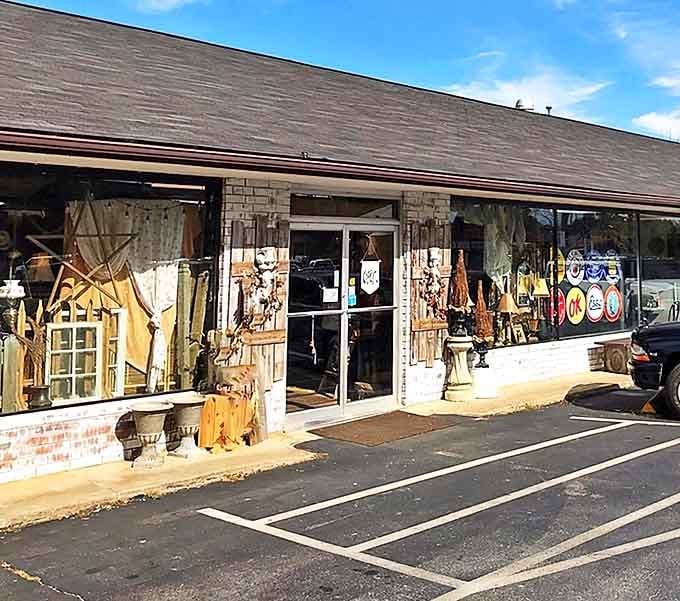 Window shopping takes on new meaning when the merchandise spills right onto the storefront, like an appetizer before the main course of nostalgia inside.