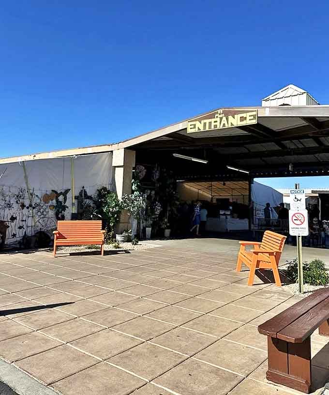 First impressions matter, and this entrance says it all: "Abandon all shopping lists, ye who enter here."