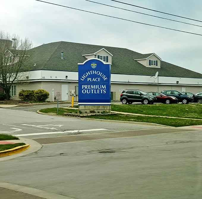 The iconic blue sign that launches a thousand shopping expeditions and countless "I can't believe I got this for that price" stories.