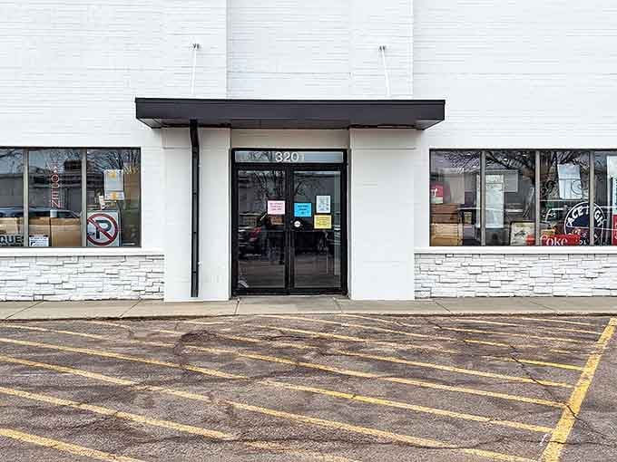 The unassuming entrance that's actually a portal to the past. Like finding Narnia in Sioux Falls, minus the snow and talking lions.