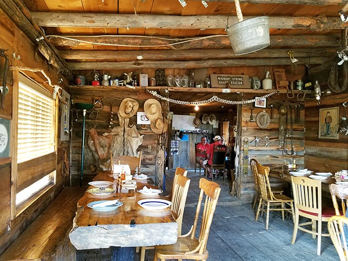 Step inside and you're transported to another era&mdash;cowboy hats, rustic beams, and mismatched chairs create an atmosphere no corporate restaurant could bottle.