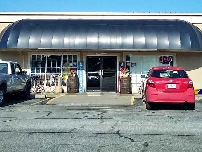 Rangeline Antique Mall welcomes treasure hunters with rustic barrels and the promise of finding that perfect conversation piece for the living room.