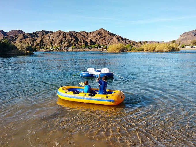 Floating your cares away isn't just an expression here&mdash;it's the afternoon agenda. These river adventurers have the right idea.