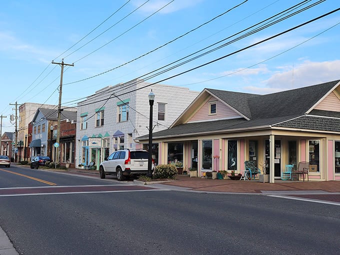 Main Street's pastel storefronts could be a movie set, but they're authentically Chincoteague. Each shop has a story waiting to be discovered behind those inviting porches.