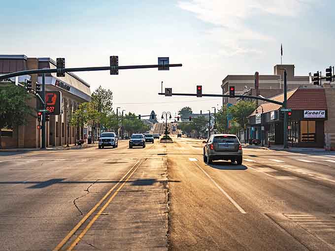 Riverton's uncrowded thoroughfare invites leisurely exploration rather than hurried commerce&mdash;a refreshing change from retirement destinations where traffic jams become unwelcome daily rituals.