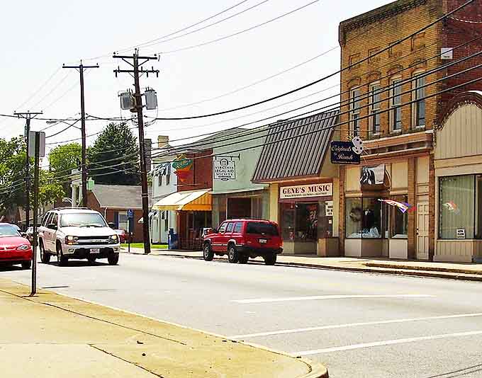 Downtown Emporia's storefronts tell stories spanning generations, where Gene's Music has likely witnessed every musical trend from vinyl to streaming.