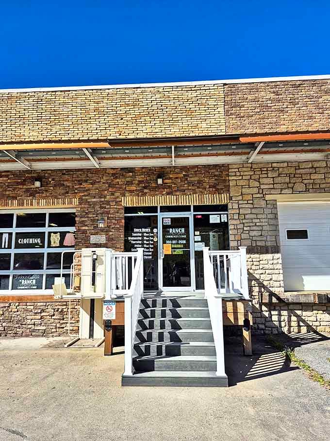 Those white steps lead to thrift nirvana &ndash; where your wallet stays fat and your shopping bags get fatter.