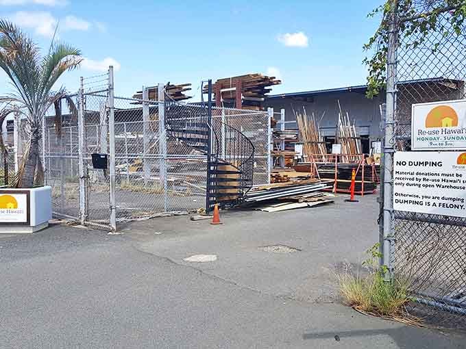 That little entrance hut isn't compensating for anything&mdash;it's guarding a warehouse full of architectural wonders waiting for their second act.