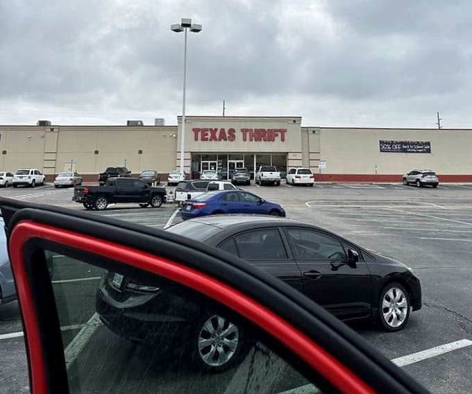 Approach with caution: your wallet might thank you, but your car's trunk space will be tested. The parking lot tells the first chapter of every thrifting adventure.