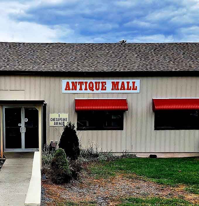 The unassuming exterior hides a universe of treasures within. Like a time-travel portal disguised as a country store.