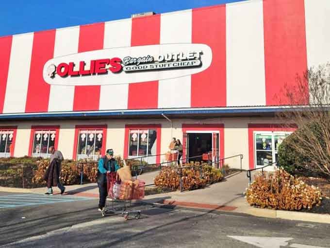 Happy shoppers emerge victorious, carts loaded with treasures that cost less than their morning coffee run—the true American dream in action.