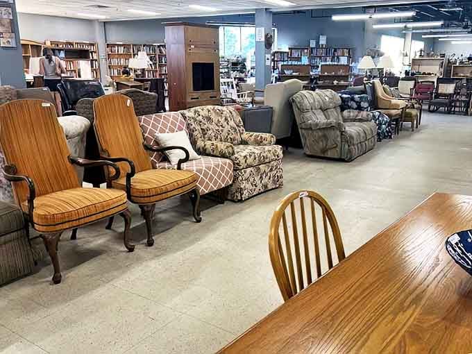 A furniture showroom that rivals upscale galleries, minus the heart-stopping price tags and snooty salespeople.