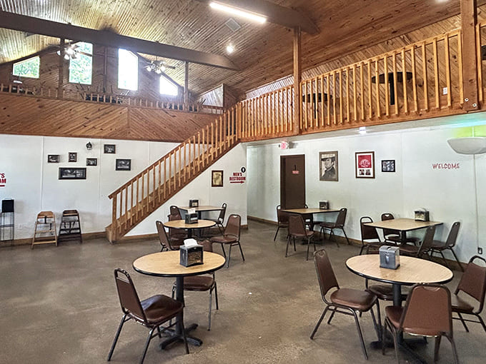 Simple wooden tables and rustic charm create the perfect backdrop for pie-induced euphoria. No fancy frills needed when the food does the talking.