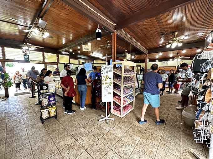 Inside, the wooden ceiling and bustling crowd tell you everything you need to know&mdash;locals don't line up for mediocre pastries. This is the real deal.