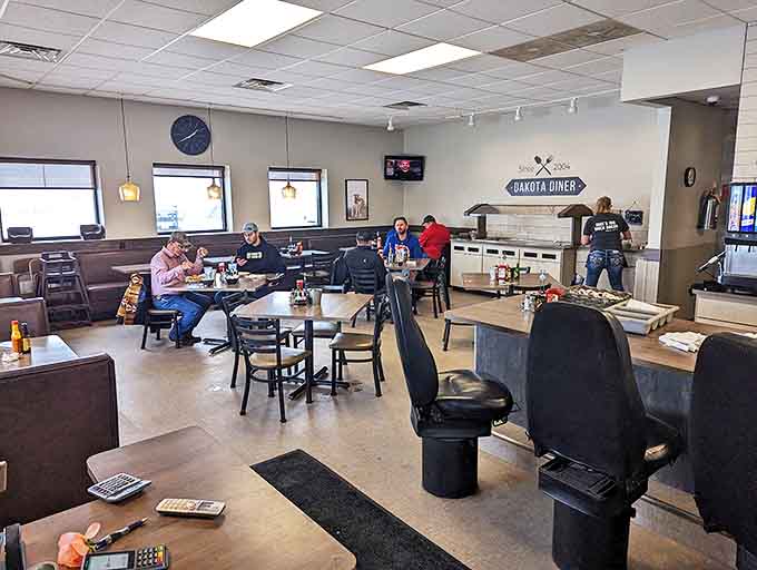 Where conversations flow as freely as the coffee. This isn't just a meal stop&mdash;it's North Dakota's living room.
