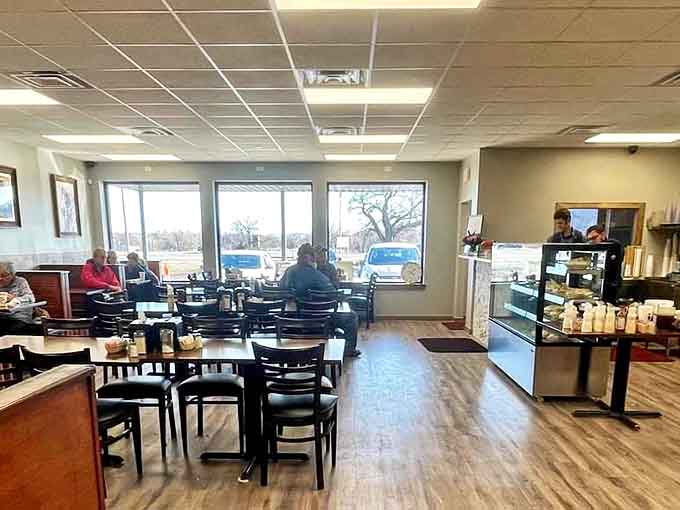 Simple, clean, and welcoming&mdash;the dining room at Ann's prioritizes what matters: good food and better conversation.