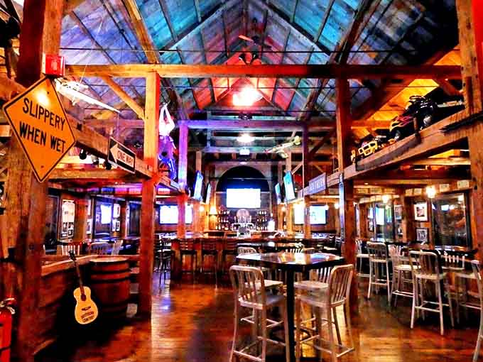 Step inside and the rustic charm hits you like a friendly punch of smoke and wood. Those ceiling beams have witnessed countless barbecue epiphanies.