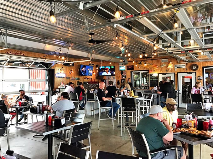Inside, industrial meets homey in this buzzing dining room where strangers become friends over the universal language of perfectly smoked meat.