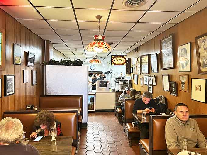 Time travel isn't a myth&mdash;it's the wood-paneled interior of Sally's, where conversations have flowed as smoothly as the beer since JFK was president.