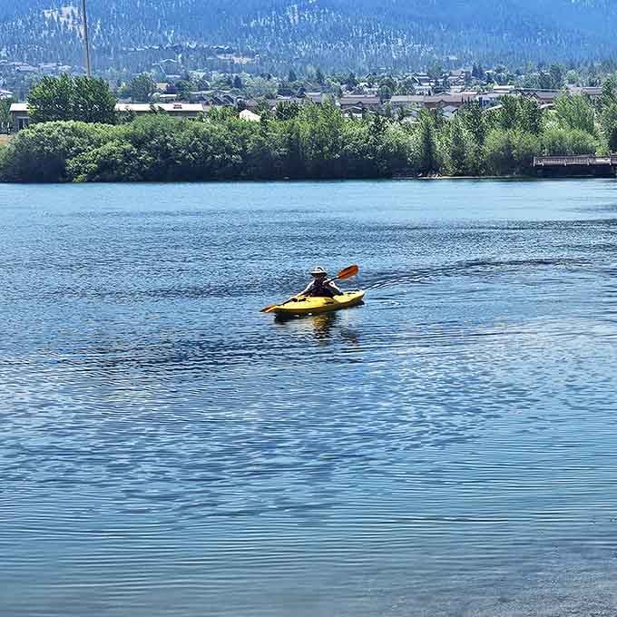 Solo kayaking: where social distancing was cool before it was mandatory. The ultimate Montana meditation session on crystal clear waters.