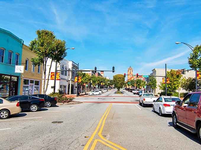 Main Street Anderson offers that postcard-perfect view where you half expect Andy Griffith to stroll by whistling. No filter needed on this slice of Americana.