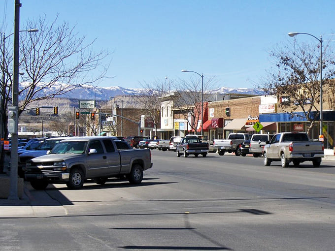 Winter reveals Price's stunning backdrop – snow-capped mountains frame a town where affordability meets breathtaking natural beauty.
