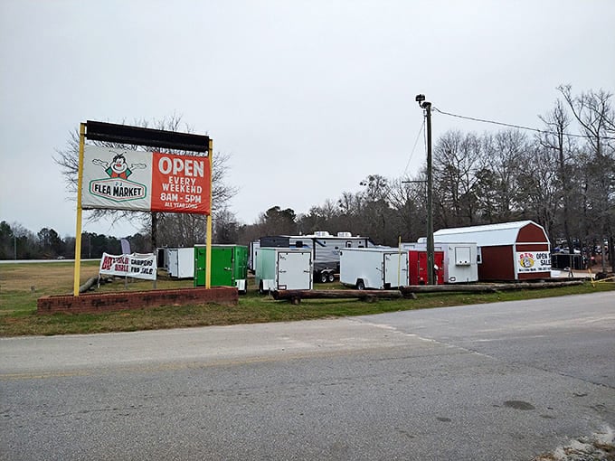 Like a beacon for bargain hunters, J&J's iconic sign has guided generations of Georgians to this weekend wonderland of wheeling and dealing.