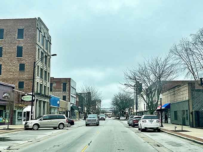 Main Street stretches toward the horizon like a Norman Rockwell painting come to life, minus the inflated real estate prices.
