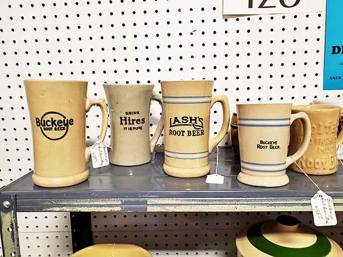 These vintage root beer mugs aren't just vessels; they're time machines to soda fountains where first dates and after-school hangouts created lifelong memories.
