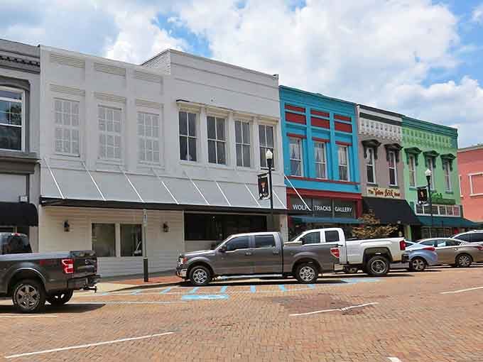 Abbeville's downtown square looks like someone designed the perfect postcard, then decided people should actually live there.