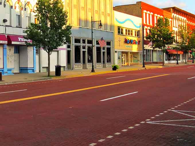 Albion's Main Street could be a movie set for "Small Town America." These historic storefronts have witnessed generations of hellos.
