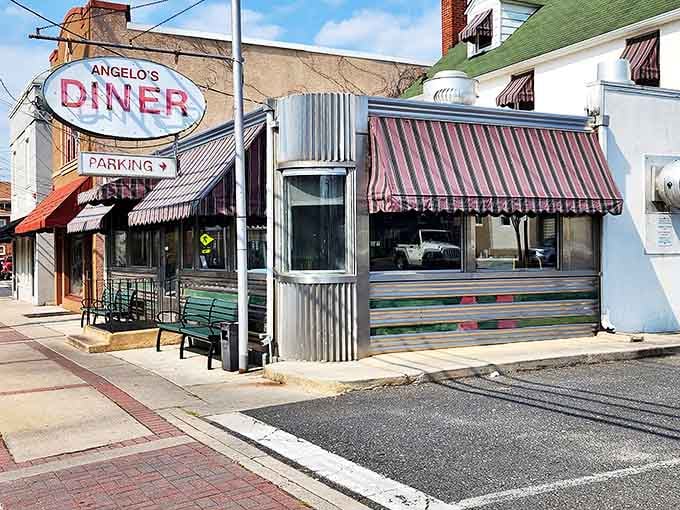 Angelo's stands proud on the corner, a stainless steel beacon for hungry souls seeking comfort food that grandma would approve of.