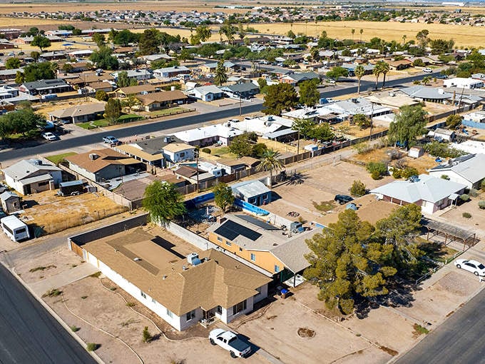 Coolidge's residential neighborhoods feature spacious lots and desert landscaping, where retirement dollars stretch as far as the horizon.