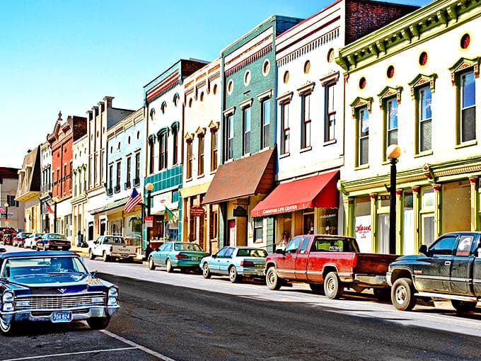Harrodsburg's rainbow of historic storefronts looks like the movie set every small town dreams of becoming.