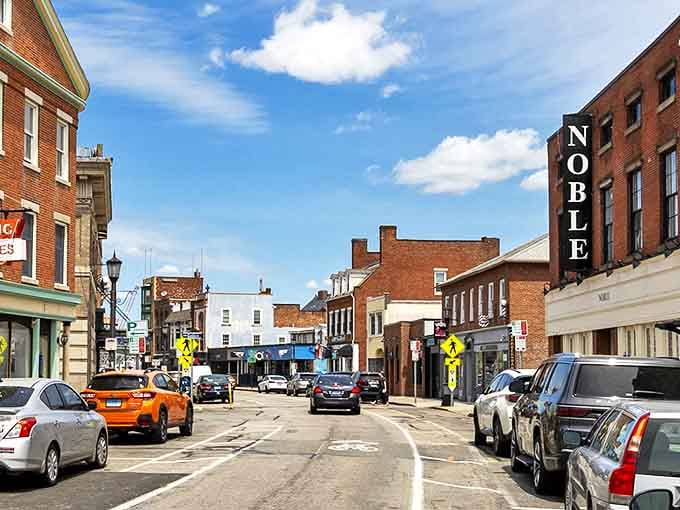 New London's downtown invites you to wander where sea captains once walked. That "Noble" sign isn't just a name – it's a promise.
