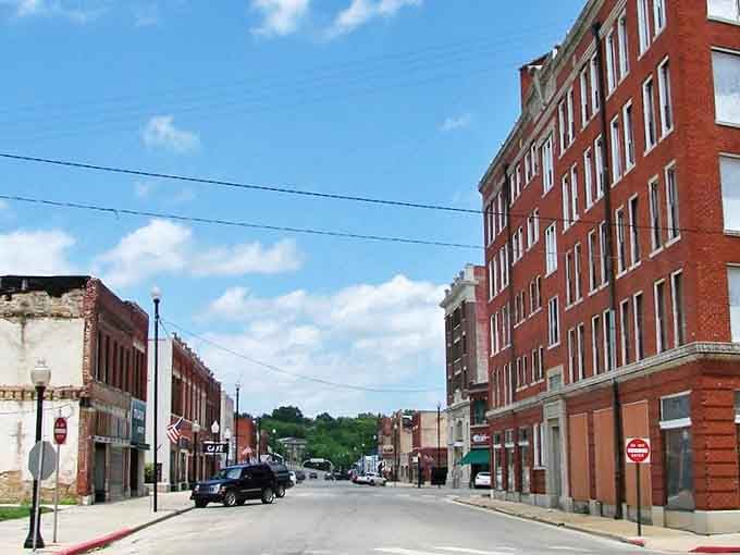 Pawhuska's historic downtown showcases beautifully preserved brick buildings that have witnessed generations of community connections.