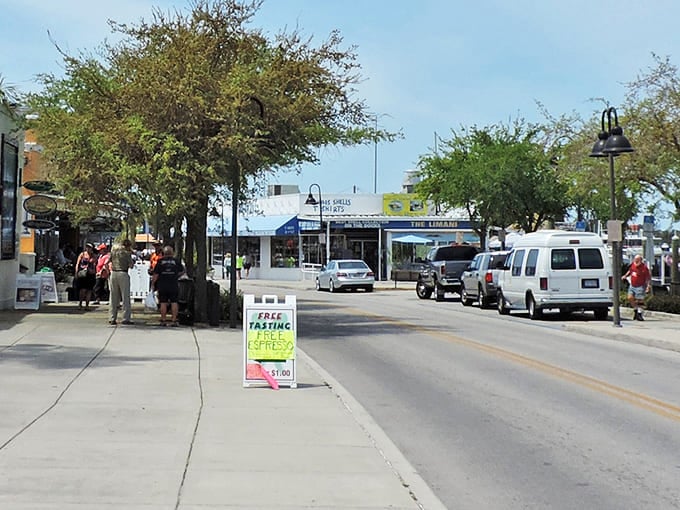 Stroll down the sun-dappled streets of Tarpon Springs, where shade trees and free parking are the town's way of saying "slow down and stay awhile."