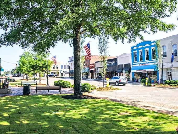 Historic buildings frame the town square where architecture meets Southern hospitality in the most delightful way possible.Historic buildings frame the town square where architecture meets Southern hospitality in the most delightful way possible.