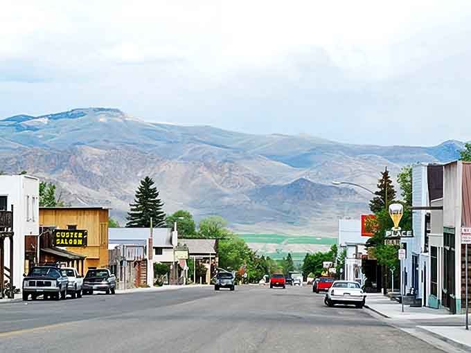 Small-town Challis streets with big-time mountain backdrops. The kind of view that makes visitors ask, "People actually get to live here?"